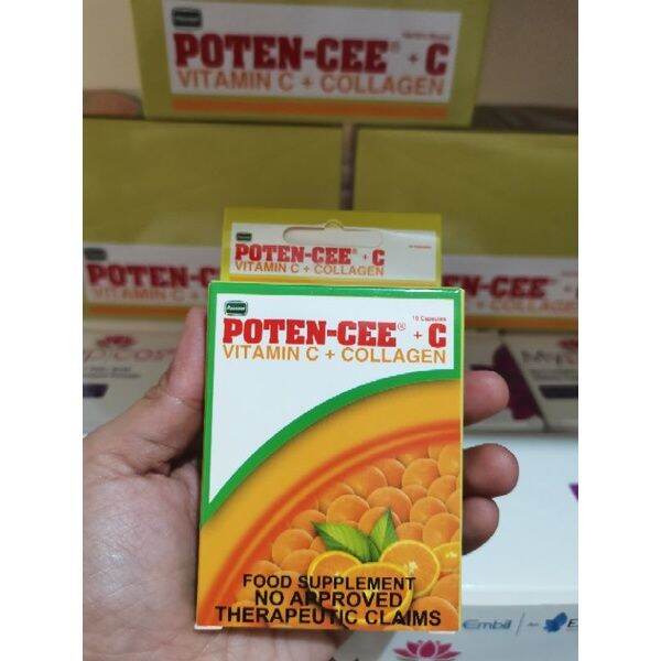 Poten-Cee plus collagen 10 Tablets♔ | Lazada PH