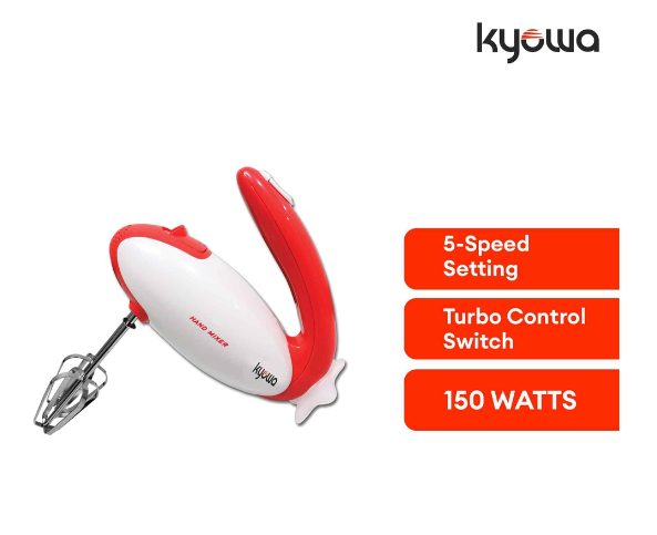Kyowa Hand Mixer KW-4405 5-speed setting Includes 2 egg beaters and 2 ...