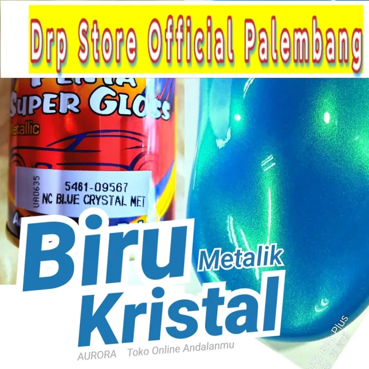 Cat Biru Kristal Penta Super Gloss NC Blue Crystal Met Metallic Metalik ...