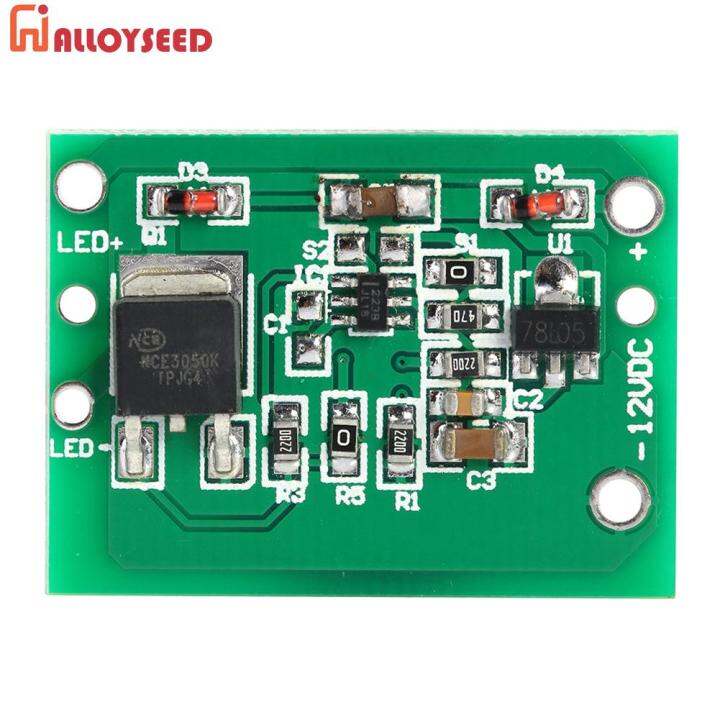 12V DC Capacitive Touch Switch w/Relay Push Button Touch Sensor Module ...
