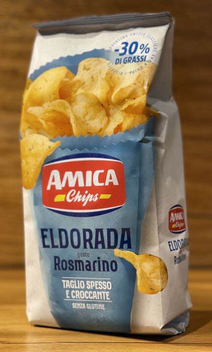 AMICA Eldorada Chips Rosemary Less 30% Fat ,130gm - Product of Italy ...