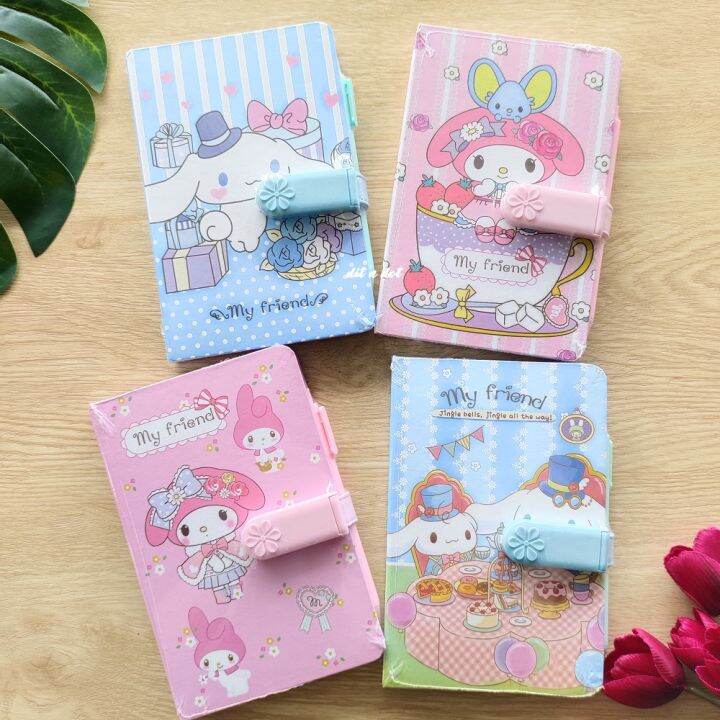 Buku Diary Karakter Sanrio Aesthetic Dairy Kunci Kode Note Book Jurnal ...