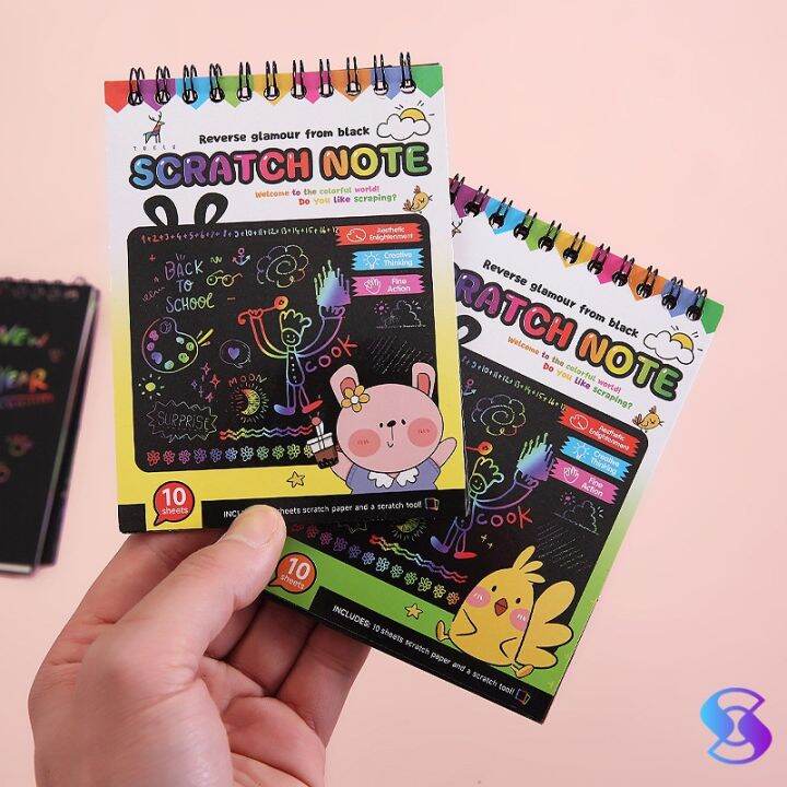 Scratch note kecil/Buku Magic Warna Colourful Scratch note kecil ...