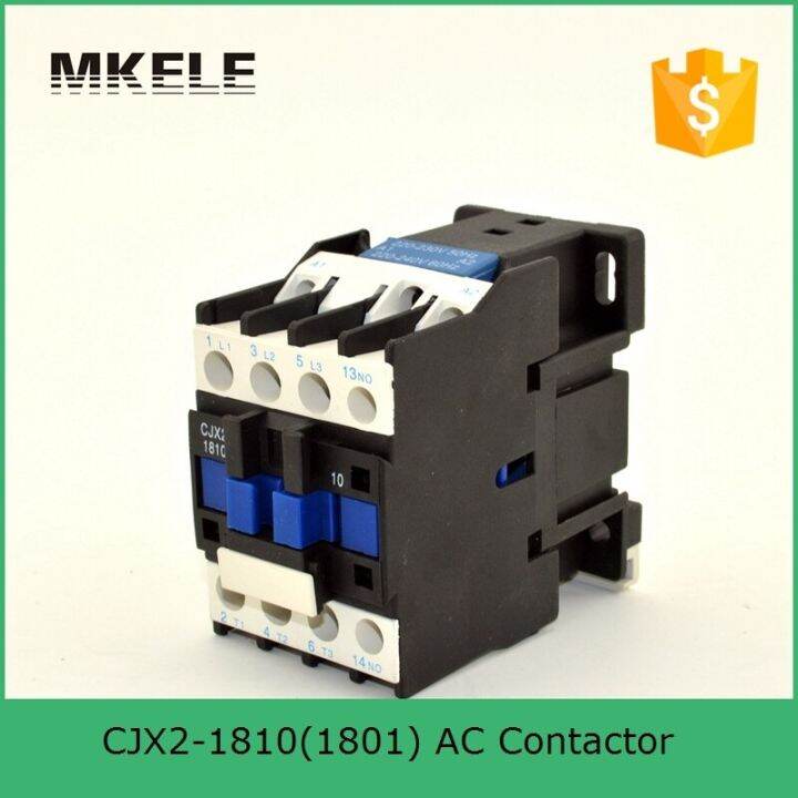 Cjx2-1801 3pnc Silver Contacts 18a Contactor 380v 3 Phase Contactor Modular Industrial Ac ...