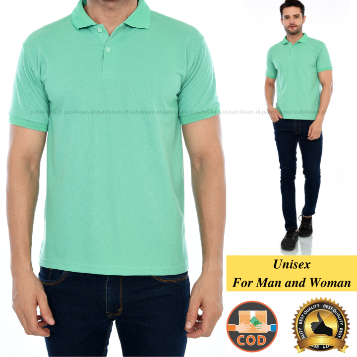 Kaos Polo shirt polos TOSCA MUDA kaos kerah kaos seragam | Lazada Indonesia