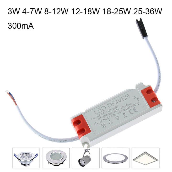 【Ready Stock&COD】โคมไฟอุปกรณ์เสริม300mA AC85-265V เชื่อมต่อ LED คงที่ ...