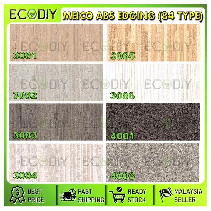 ECODIY🇲🇾 MEICO ABS Edging Sisi Papan Wood Edging [20mm / 36mm] [1 meter ...