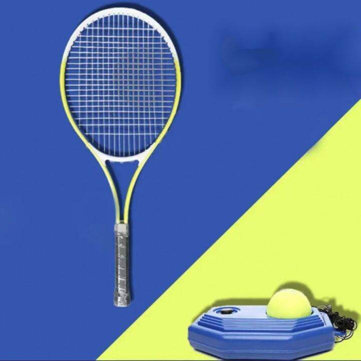 Single tennis racket trainer Elastic rubber band rebound tennis racket ...