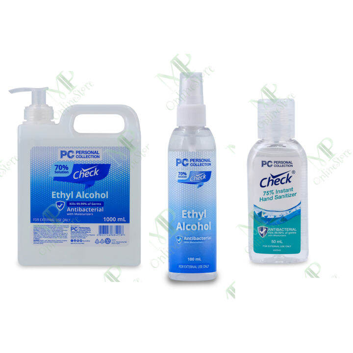 PC Check Alcohol 70% Ethyl / Antibacterial 100ml | Lazada PH