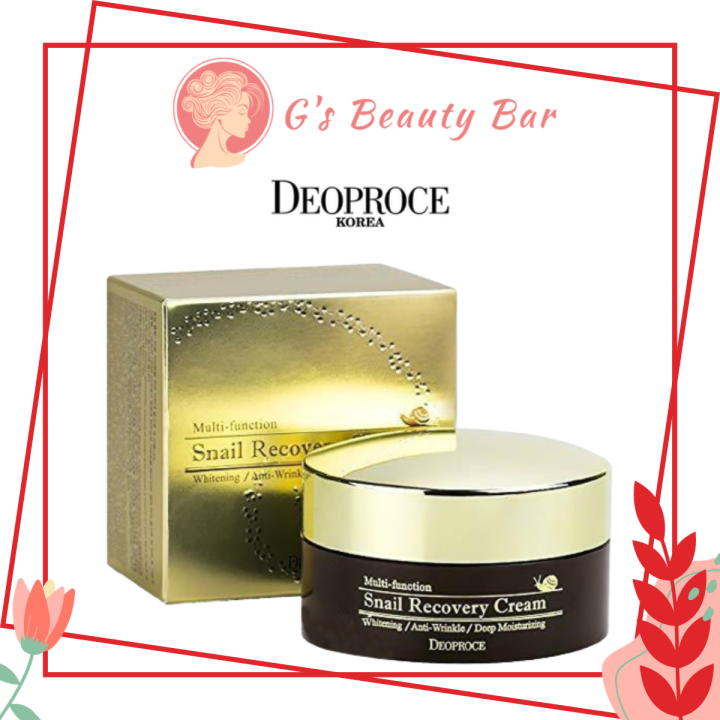 Deoproce Snail Recovery Cream 100g | Snail Mucus Filtrate Anti-Aging ...