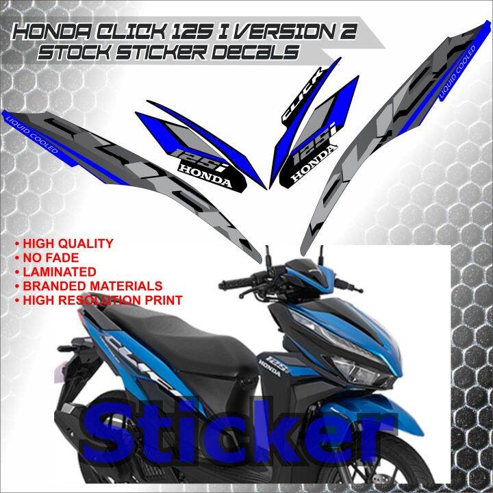 Click 125i v2 Stock Sticker | Lazada PH