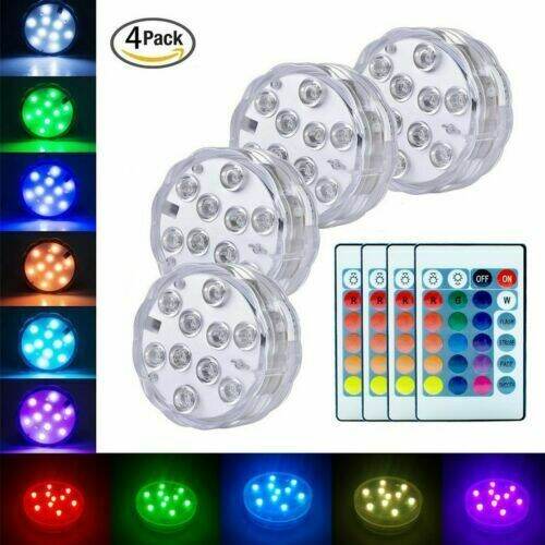 Underwater Submersible RGB Remote Control Operated LED Lights | Lazada ...
