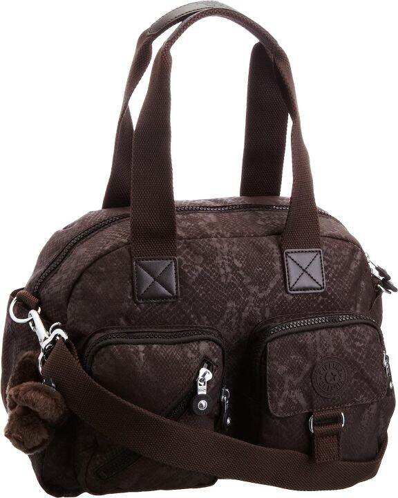 Kipling Shop ของแท้เบลเยี่ยม กระเป๋าถือสะพาย Kipling Defea Brown Snake | Lazada.co.th