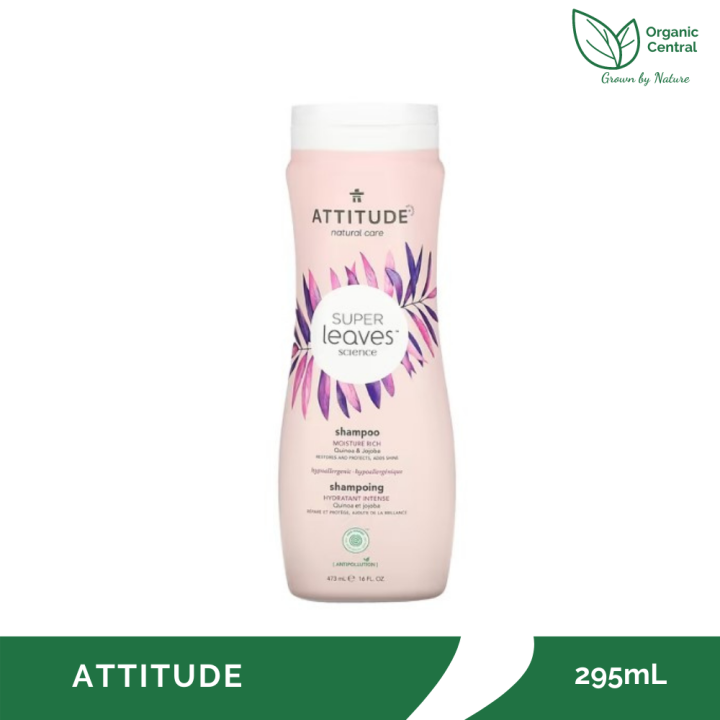Attitude Super Leaves Shampoo Moisture Rich Quinoa & Jojoba 473mL ...