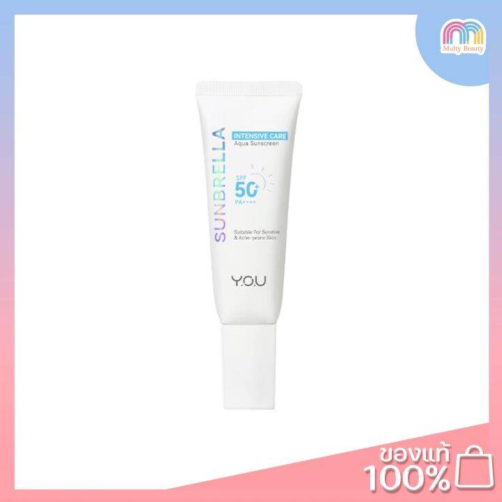 Y.O.U Sunbrella Intensive Care Aqua Sunscreen SPF 50+PA++++ 40 ml ...