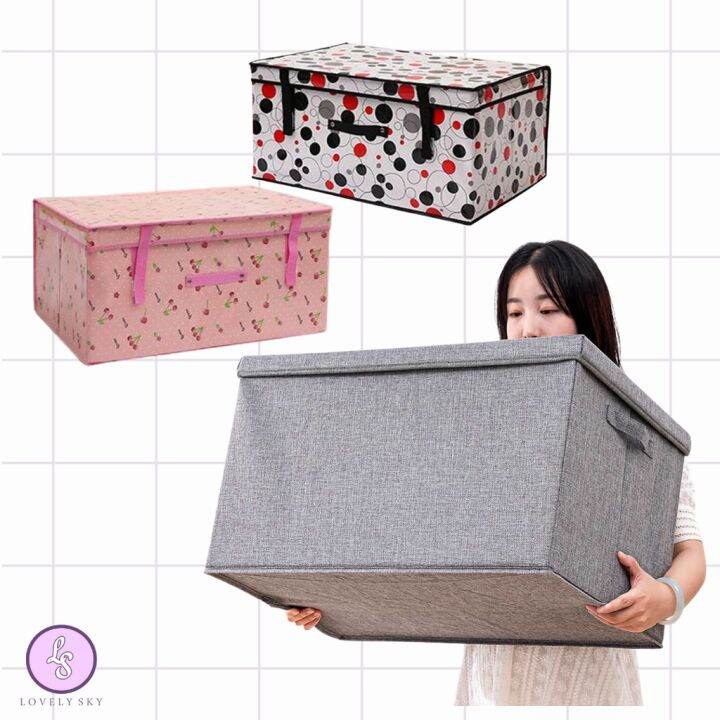 Extra large non-woven folding storage box | Lazada PH