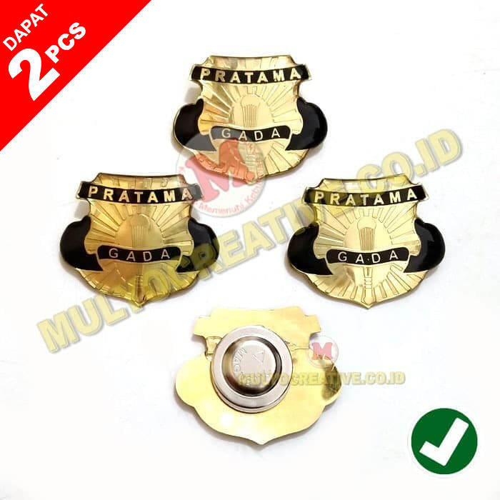 Pin Gada Pratama Satpam Magnet Lencana Logo Gada Pratama Security ...