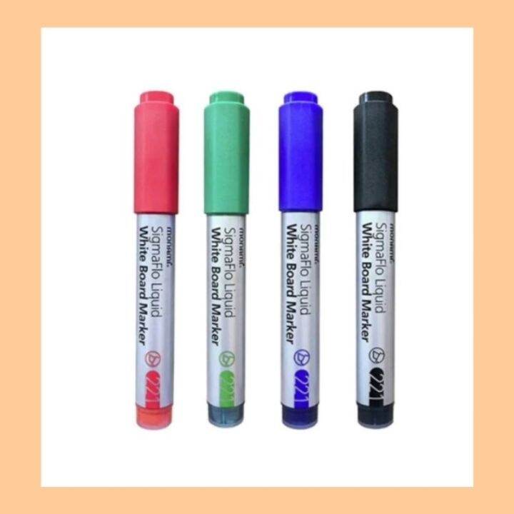 [Ready Stock] HICOOK Monami Sigmaflo Liquid Whiteboard Marker 221 (Black / Blue / Red) | Lazada