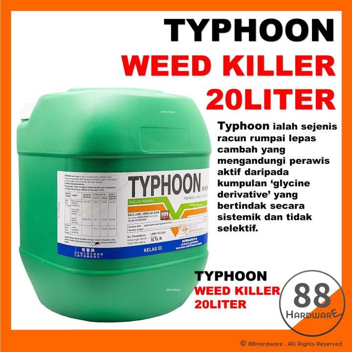 20L Typhoon racun rumput rampai racun rumput racun roundup racun rumput ...
