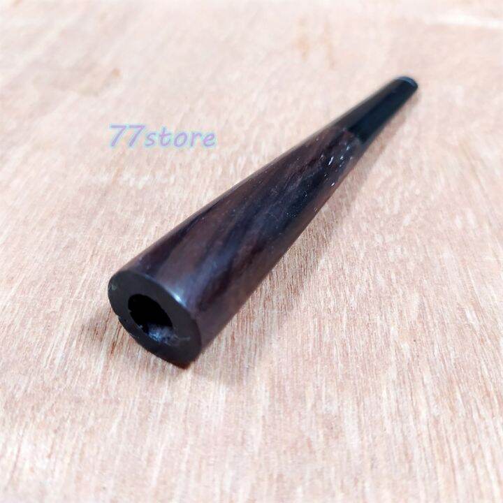 Pipa rokok bahan kayu sonokeling dan tanduk asli model polos lurus ...