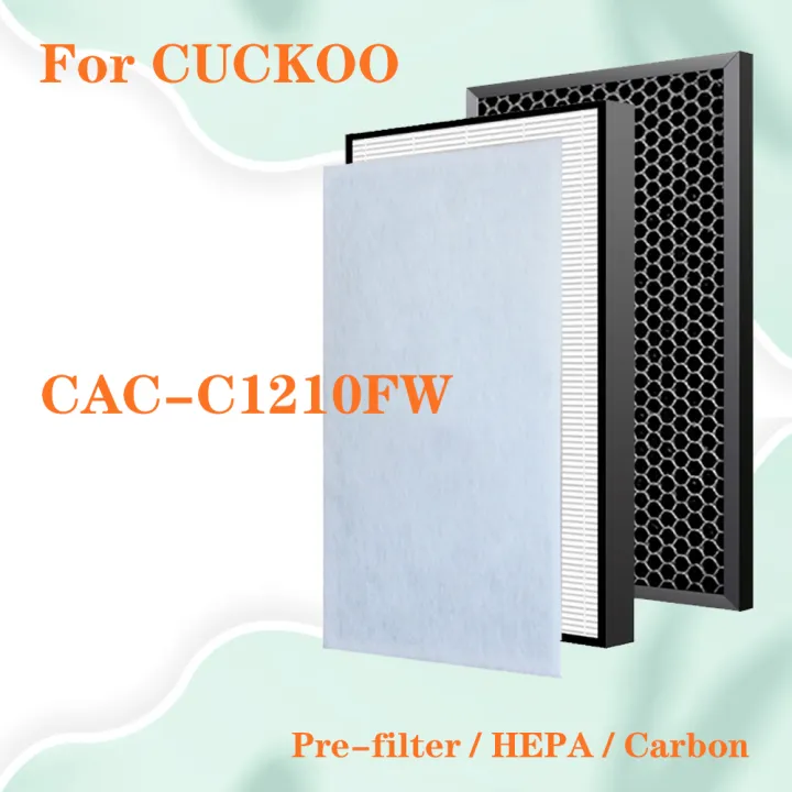 For CUCKOO Air Purifier CAC-C1210FW Replacement HEPA filter and ...