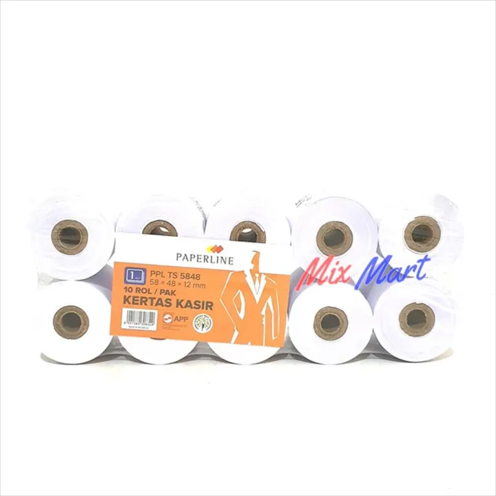 Kertas Struk Kasir Paperline 58 x 48 x 12 mm HVS Telstruk 1 ply ...