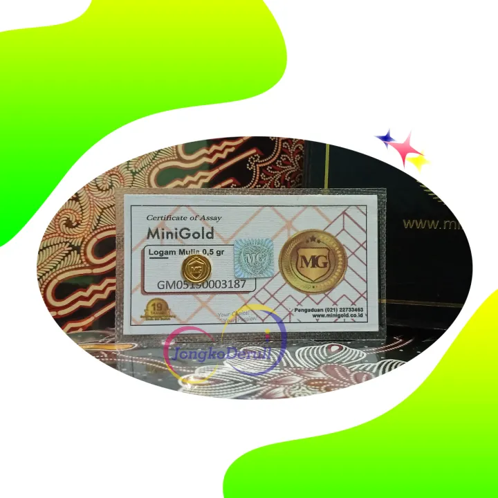 Emas Mini Gold Logam Mulia Murni 24 Karat Ukuran 0,5 Gram | Lazada ...