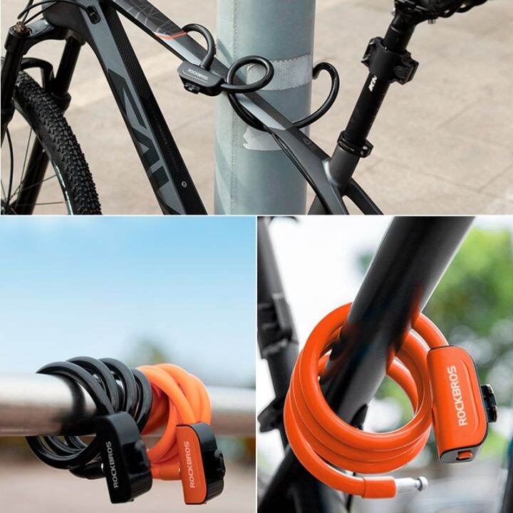 ROCKBROS Anti-theft Bicycle Lock Steel Bike Lock High Security | Lazada PH