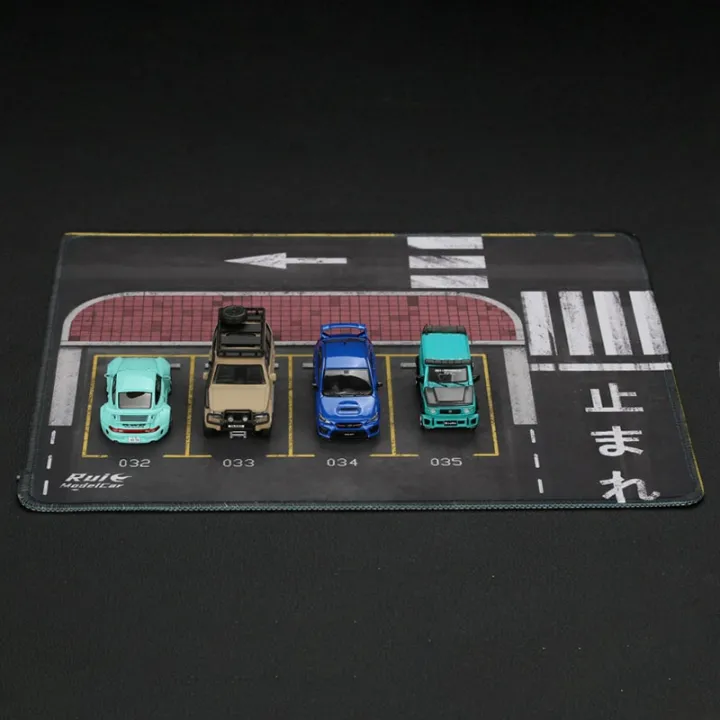 Model 1:64 Scale Car Scene Mat Road Scene Parking Lot Mat For Diecast ...