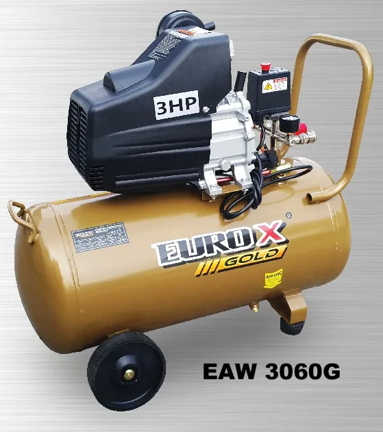 EUROX EAW-3060G 3HP PORTABLE AIR COMPRESSOR - 60 LIT. TANK CAPACITY * GOLD COLOUR * | Lazada