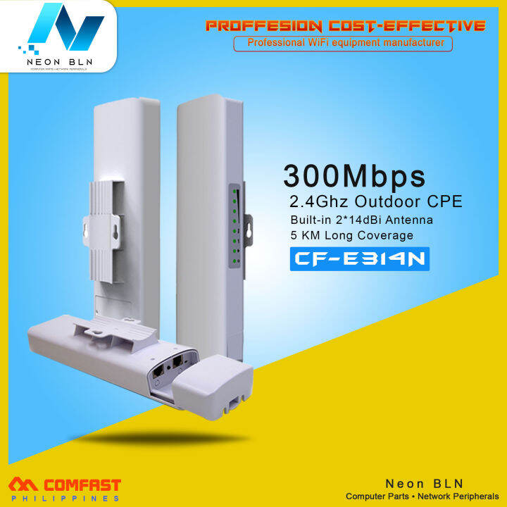 Neon COMFAST CF-E314N V2 Network Equipment 5KM Long Range 300Mbps ...
