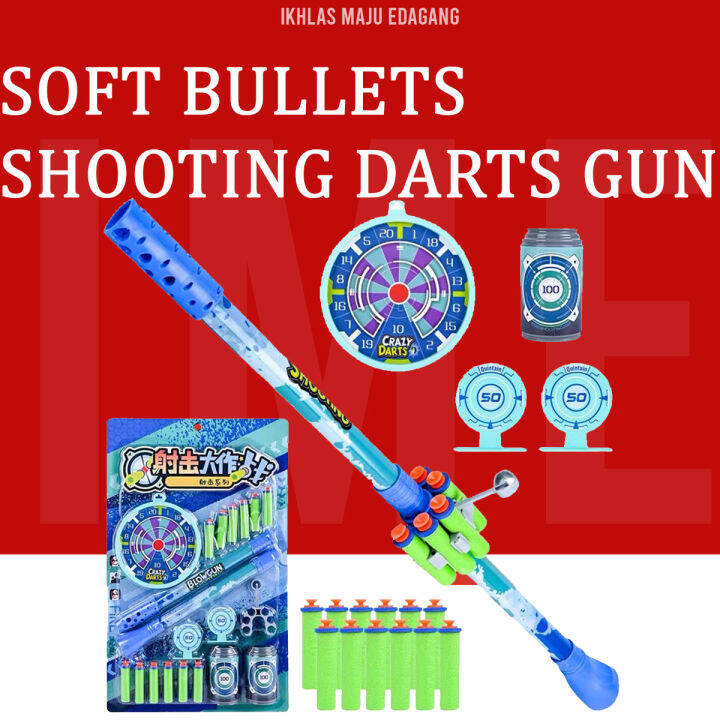 Soft Bullets Shooting Darts Toy Gun Kids Adults Fun Activity | Lazada