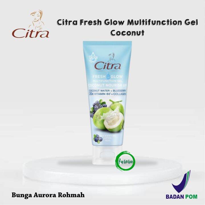 CITRA FRESH GLOW Multifunction Gel KELAPA (COCONUT & Blueberry GEL ...