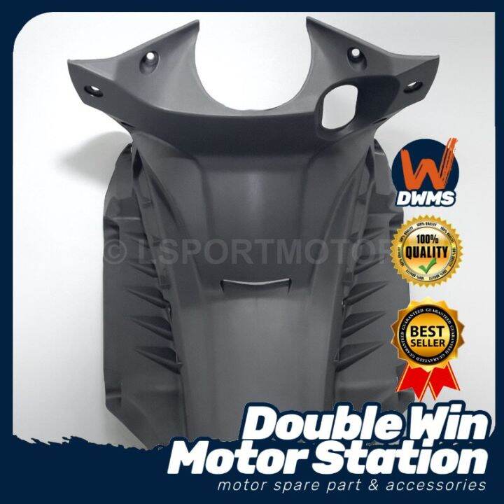 HONDA DASH110 V1 MAIN PIPE COVER (MATTE BLACK) 64320-KWB-840 WAVE DASH INNER FRONT LEGSHIELD LEG ...