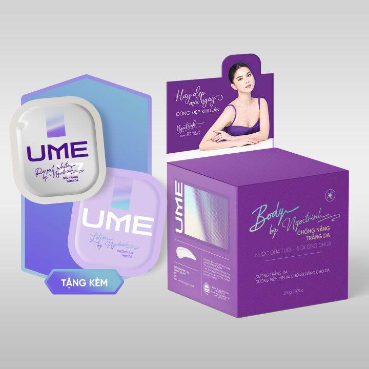 Kem body Ngọc Trinh trắng da chống nắng chính hãng Ume Việt Nam, body ...