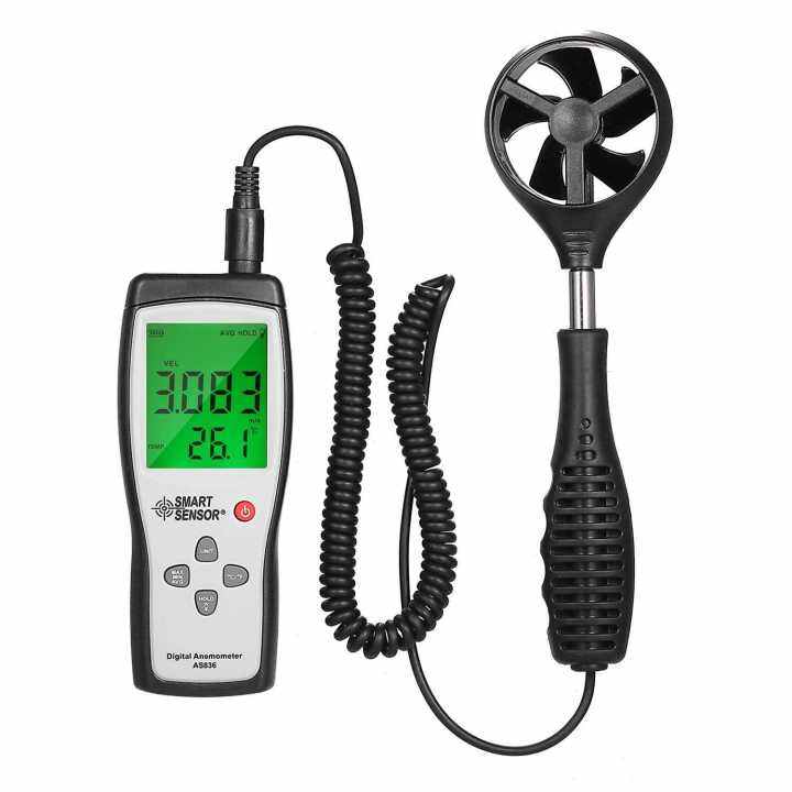 SMART SENSOR Separate Structure Anemometer Hand-held Anemometer with ...