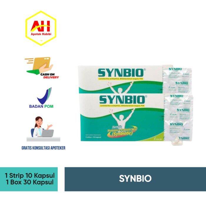 SYNBIO SINBIO SYN SIN BIO BOX 3 STRIP 30 KAPSUL KALBE OBAT PENCERNAAN ...