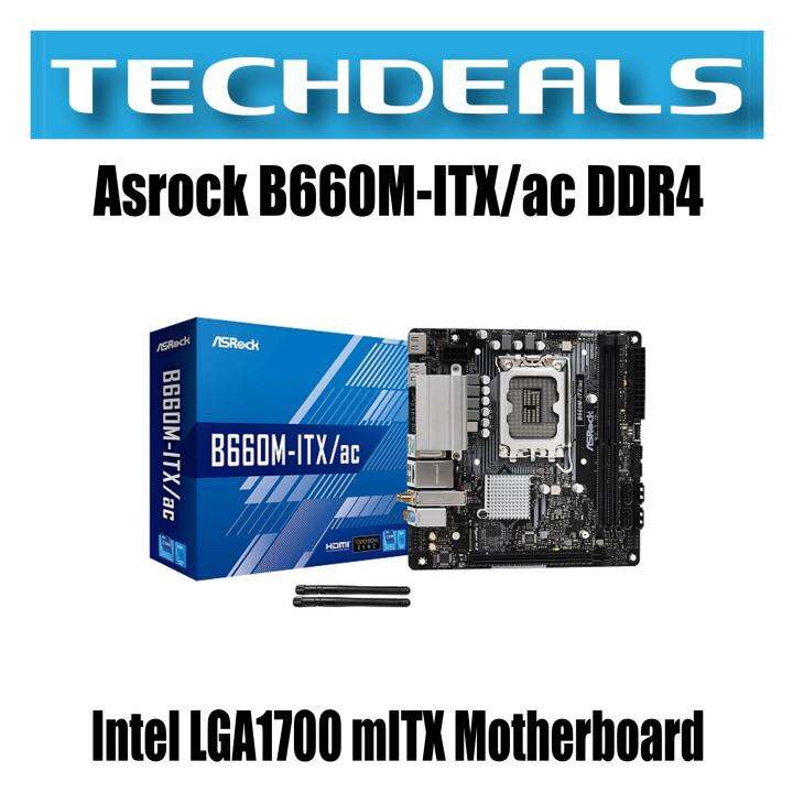 Asrock B660M-ITX/ac DDR4 Intel LGA1700 mITX Motherboard | Lazada Singapore