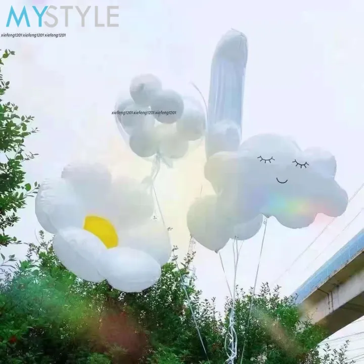 BALON FOIL TEMA AWAN DAN BUNGA MATAHARI BALON PESTA HAPPY BIRTHDAY HBD ...