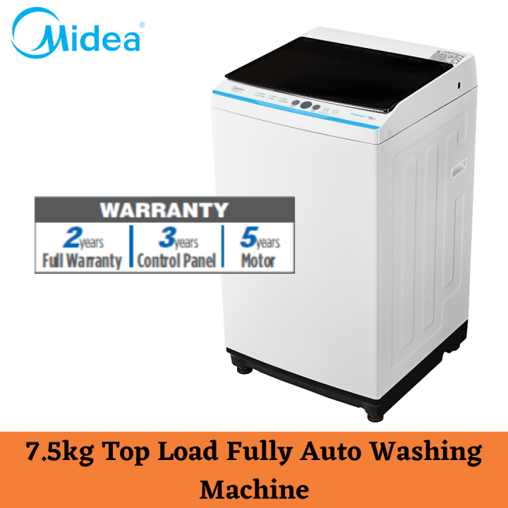 Midea 7.5kg Top Load Fully Auto Washing Machine (MA100W75/WK/E) / Washer / Mesin Basuh | Lazada