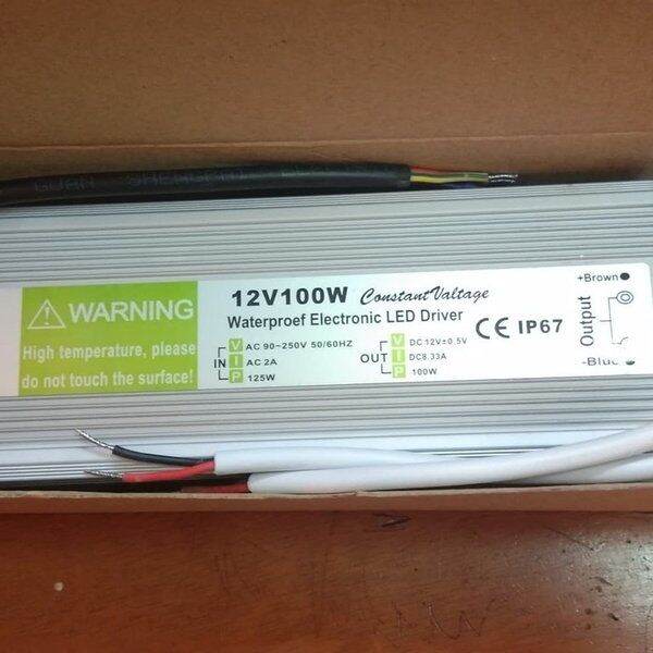 Terlaris LED Power Supply 12 Volt 100 Watt 8.3A Waterproof IP67 Keren | Lazada Indonesia
