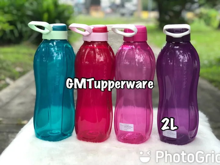 TUPPERWARE ECO 2L WITH HANDLE 1PC(FUCHSIA KISS/PURPLE/MARRON/GREEN) | Lazada