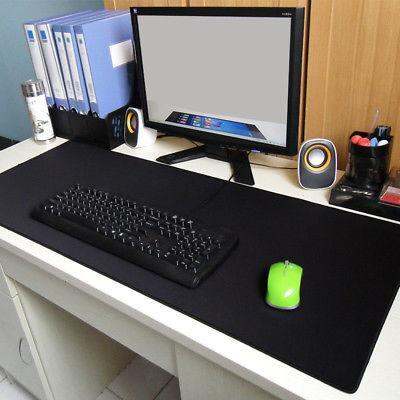 Mousepad Besar Lebar Gaming Mouse Pad Rubber HITAM POLOS 40 x 90 cm ...