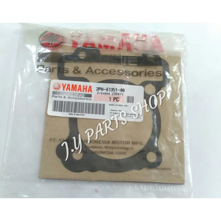 PERPAK PAKING KERTAS BLOK SEHER BAWAH MIO M3 Z S SOUL GT FINO FI XRIDE X RIDE 125 ORI 2PH-E1351 ...