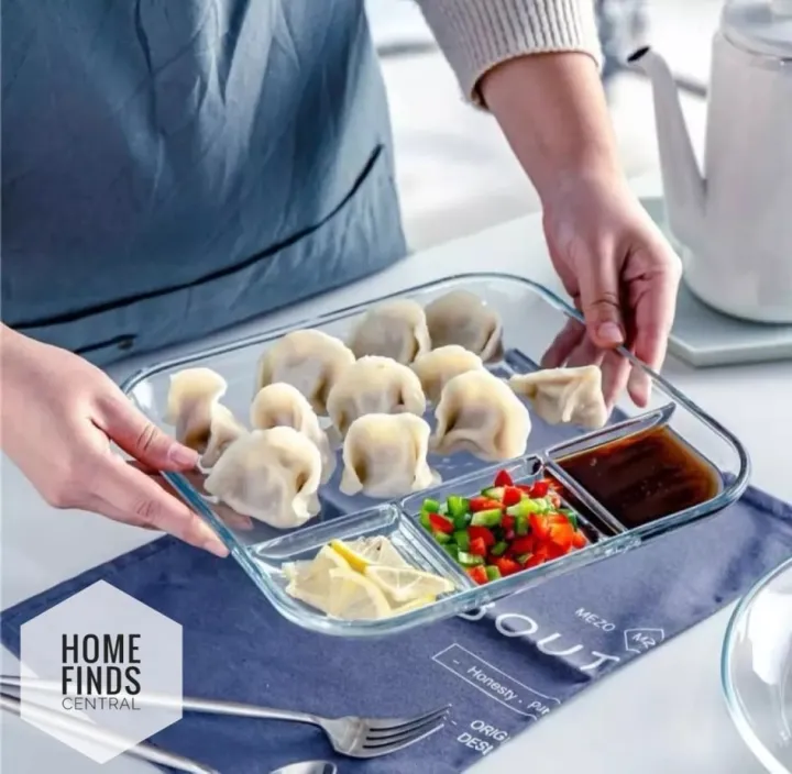 9 inch Bento Glass Plate | Lazada PH