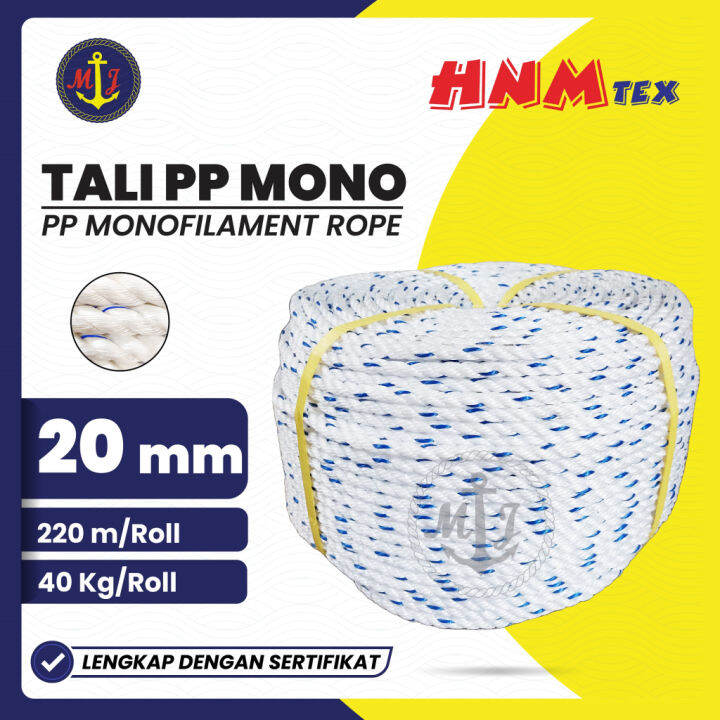 TALI PP MONO 20 MM CIR 2 1/2 inci // TALI TAMBANG PP | Lazada Indonesia