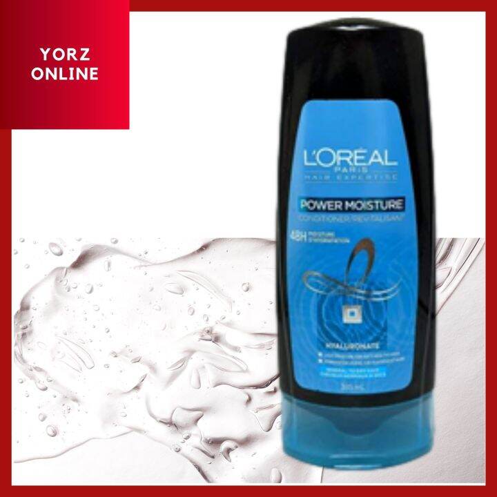 L’OREAL PARIS POWER MOISTURE CONDITIONER HYALURONATE/48HR MOISTURE FOR NORMAL TO DRY HAIR/ 385 ...