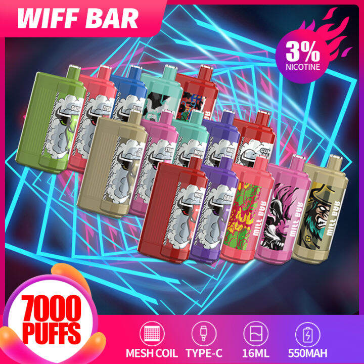 [wiffbar] 7000 puffs disposable rechargeable phone case | Lazada PH