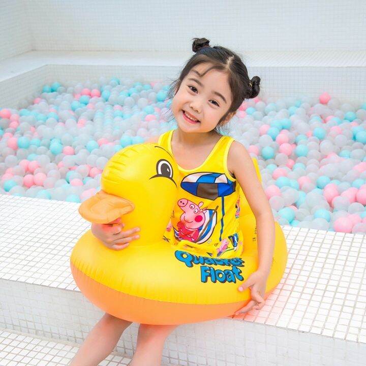 DUCK Kid Swimming Float Boat Inflatable Floater Salbabida For Baby ...