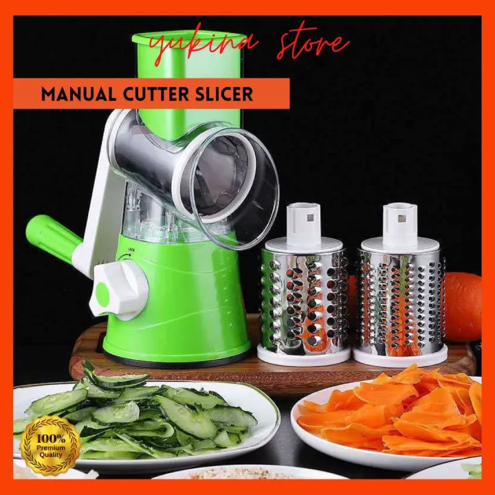 Vegetables Grater Manual Cutter Slicer Machine Round Food Chopper ...